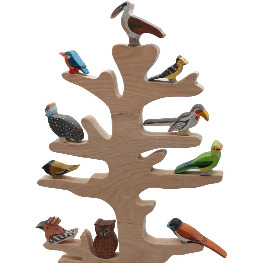 South African Wooden Bird Tree (12 Birds) - Good Shepherd Toys